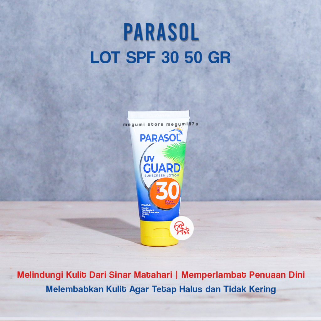Parasol Sunscreen Lotion SPF30 PA++ - 50 gr | Shopee Malaysia