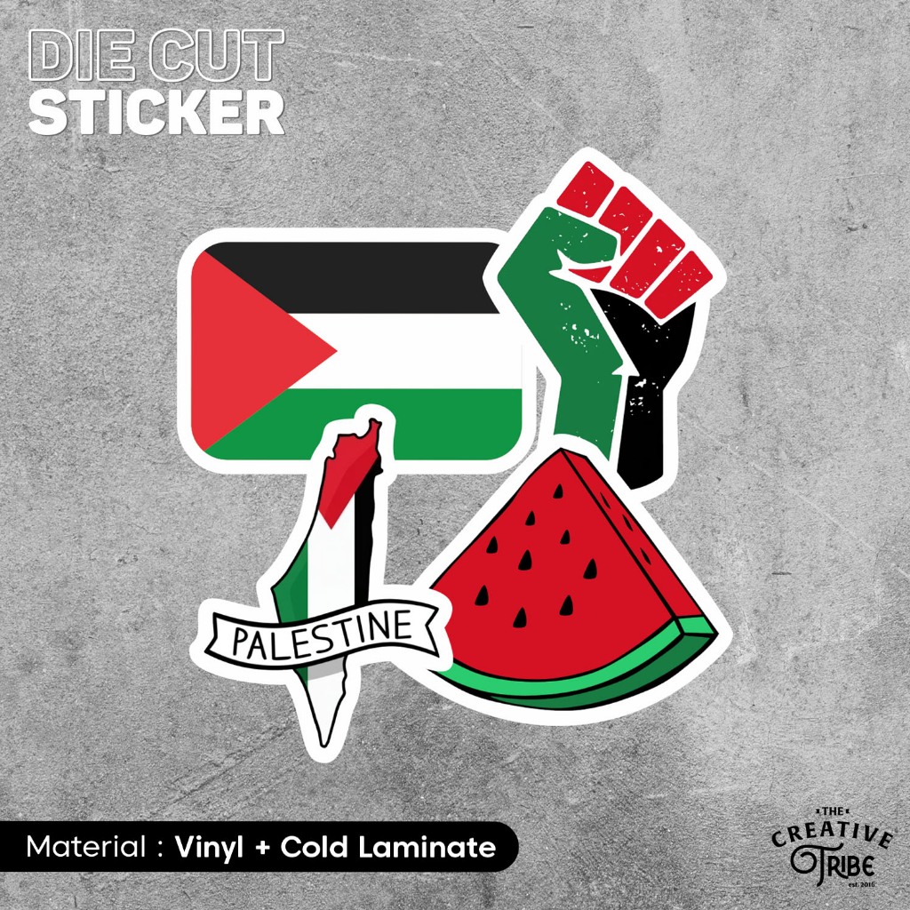 Palestine - Die Cut Vinyl Sticker - Palestine Slap Bottle Car ...