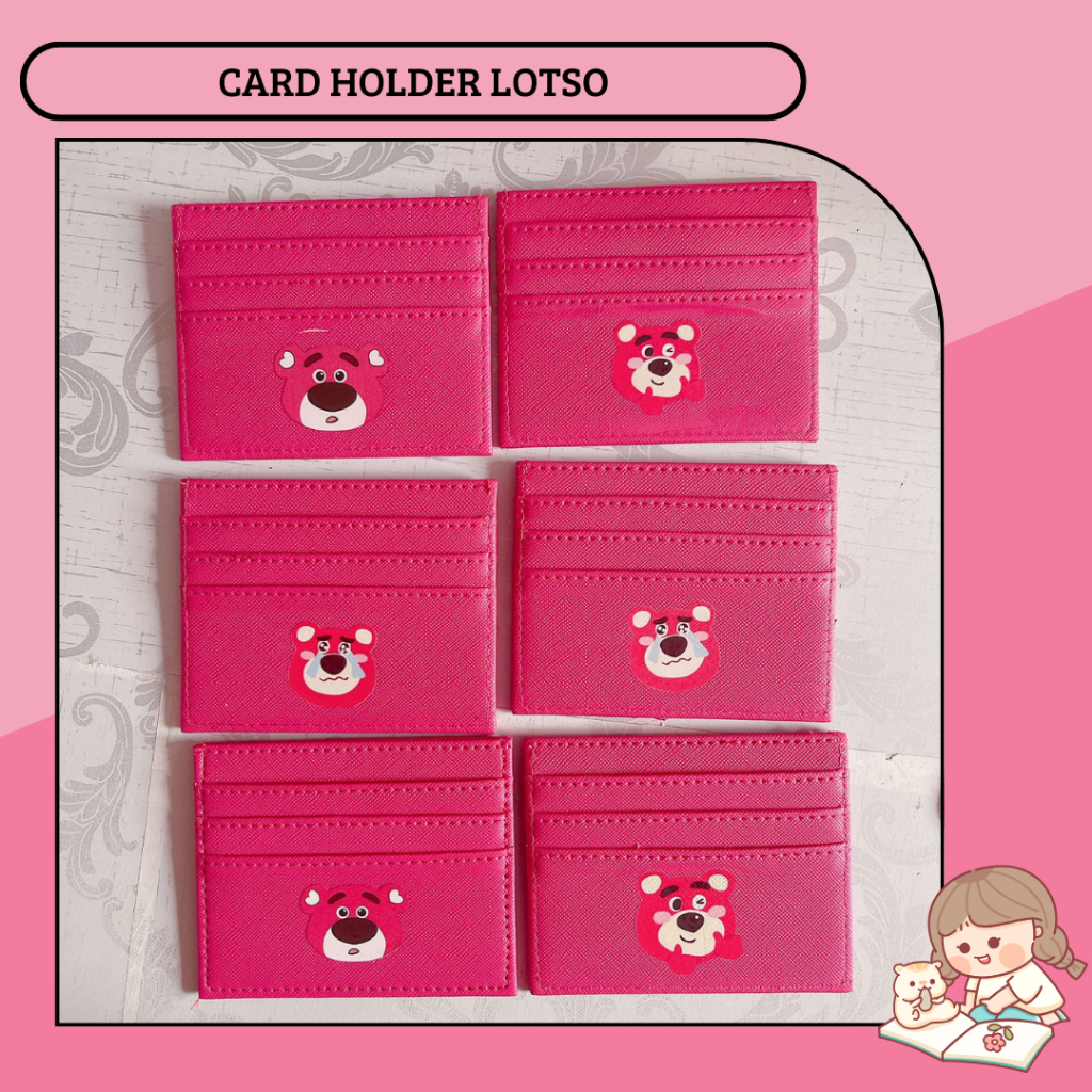Lotso CARD HOLDER LOTSO TOY STORY FUCHIA CARD WALLET | Shopee Malaysia
