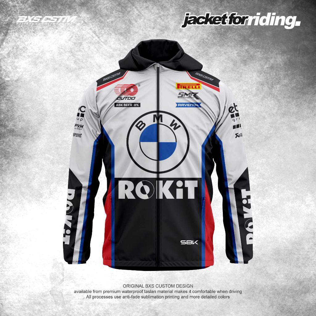 LIVERY TOPRAK BBMW SBK SUPERBIKE PREMIUM MOTORCYCLE JACKET FULL ...