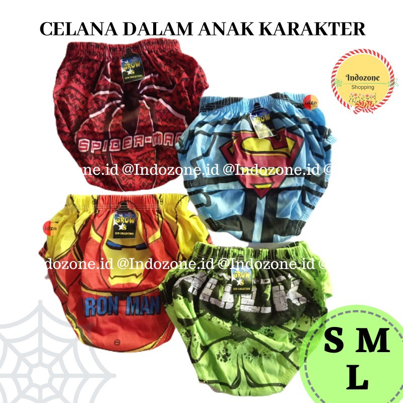 Boys Underwear 1-5 Years Super Hero GROW Wrinkled Iron Man Batman Sp ...