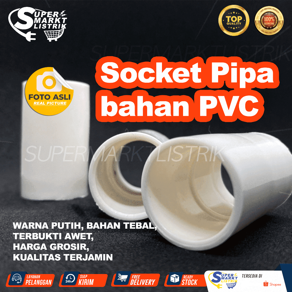 PUTIH Wholesale Sock Socket Pipe Connection Pralon Paralon Electric PVC ...