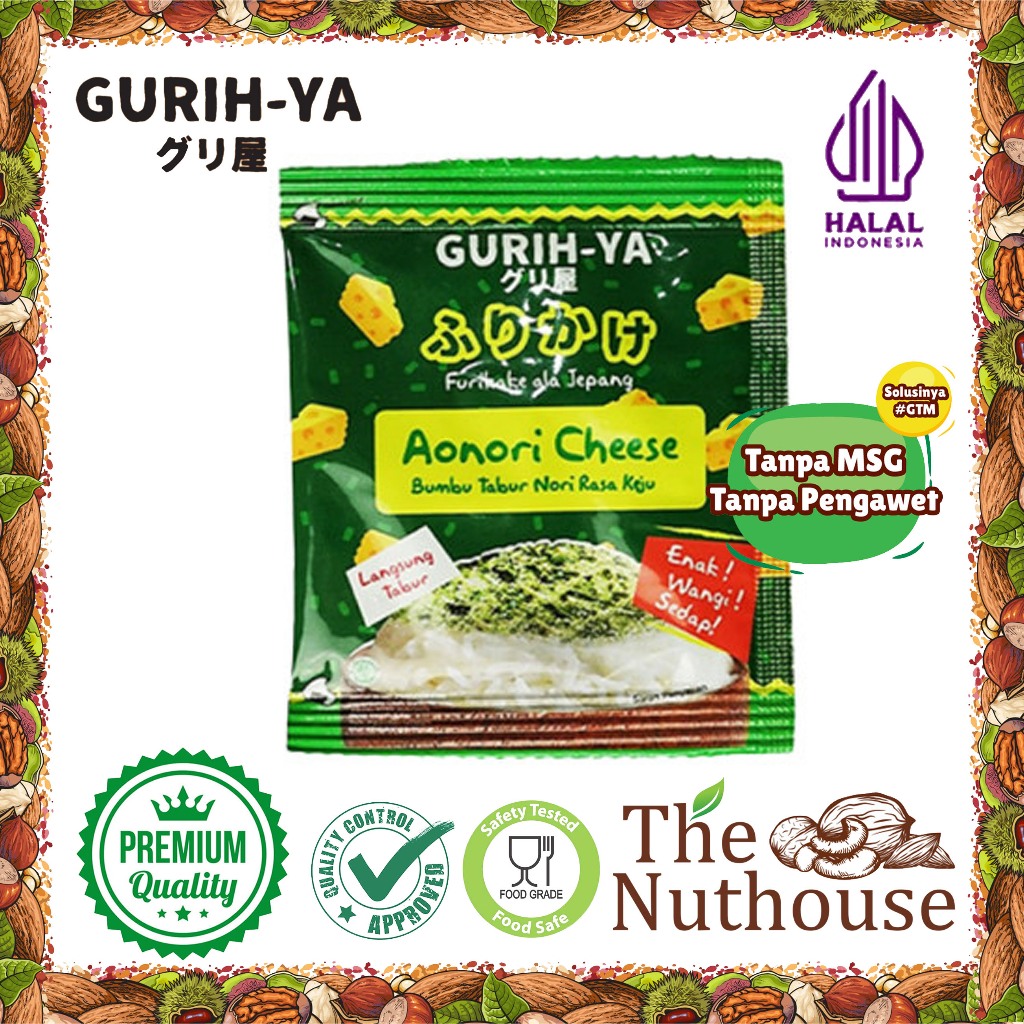 Gurih YA Aonori Cheese Sachet/Seasoning Sow Nori Cheese Flavor 5.5gr ...
