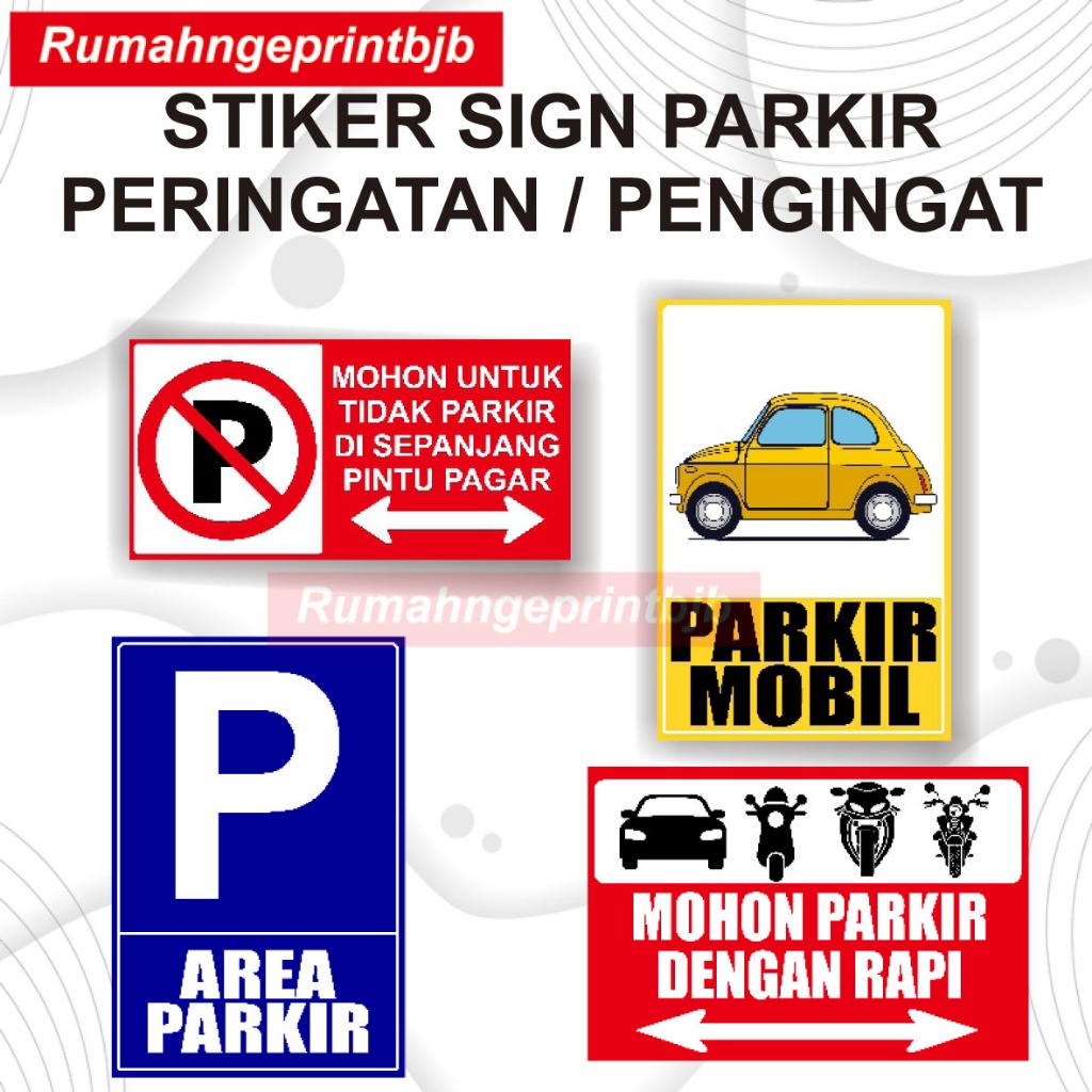 Parking SIGN STICKER WARNING / WARNING | Shopee Malaysia