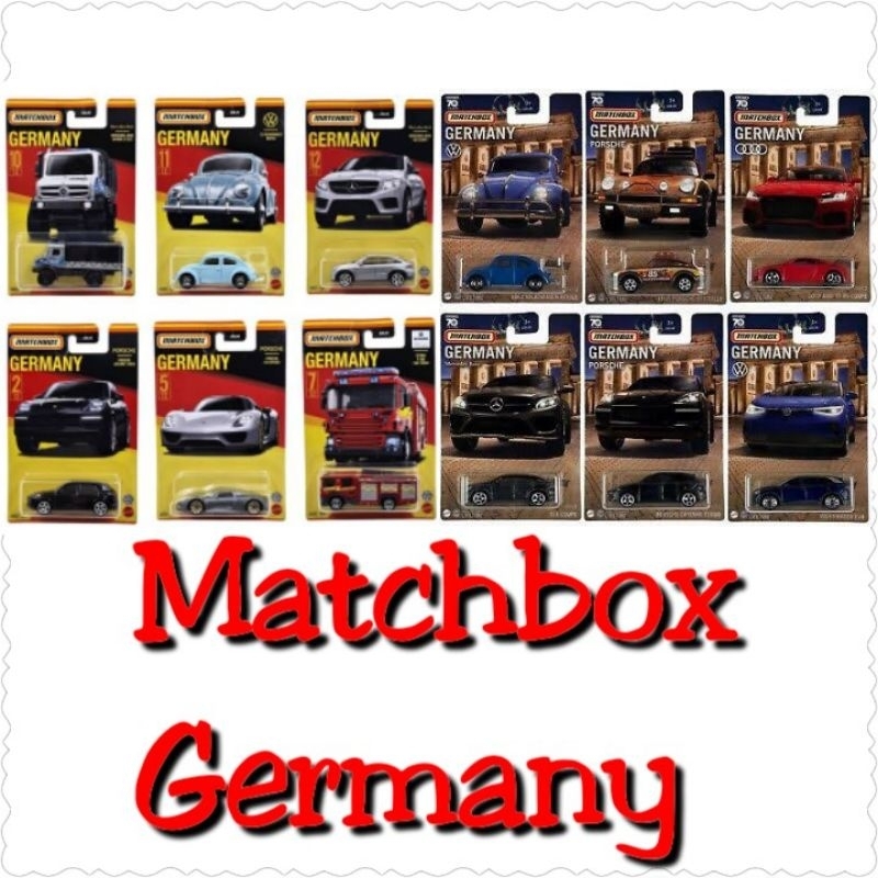 Matchbox MBX GERMANY 2022 2023 SET BEST OF GERMANY VOLKSWAGEN BEETLE ...