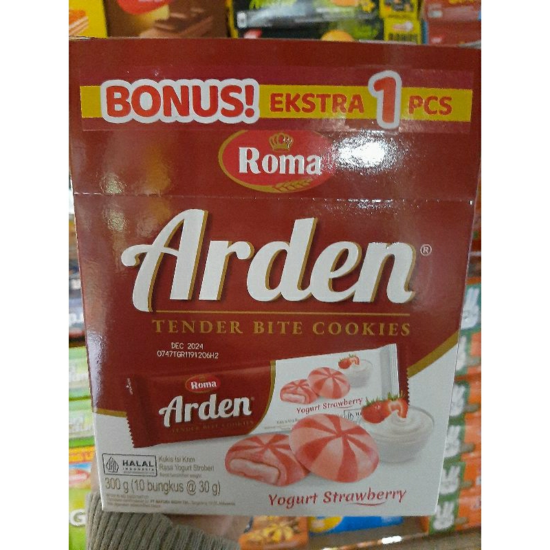 (10+1 Pcs) ROMA ARDEN TENDER BITE COOKIES YOGURT STRAWBERRY | Shopee ...