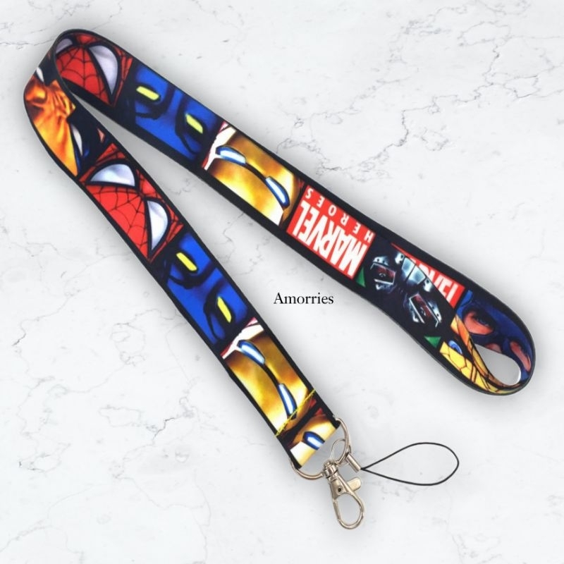 GANTUNGAN Marvel Lanyard/Iron Man Lanyard Hanger Captain America Xmen ...