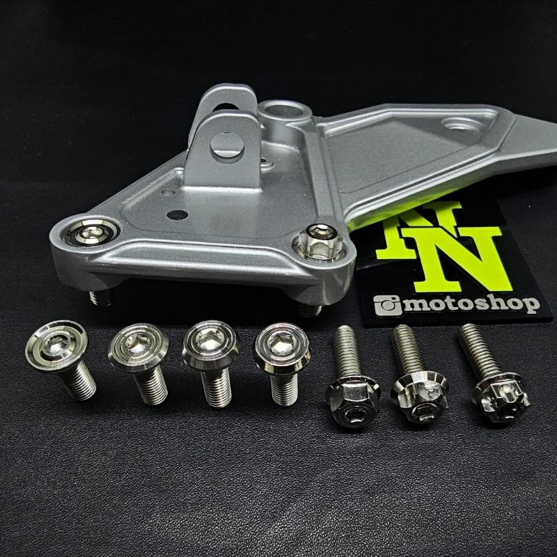 Ninja R SS KIS RR ZX 150 front step bolts original Thai stainless steel ...
