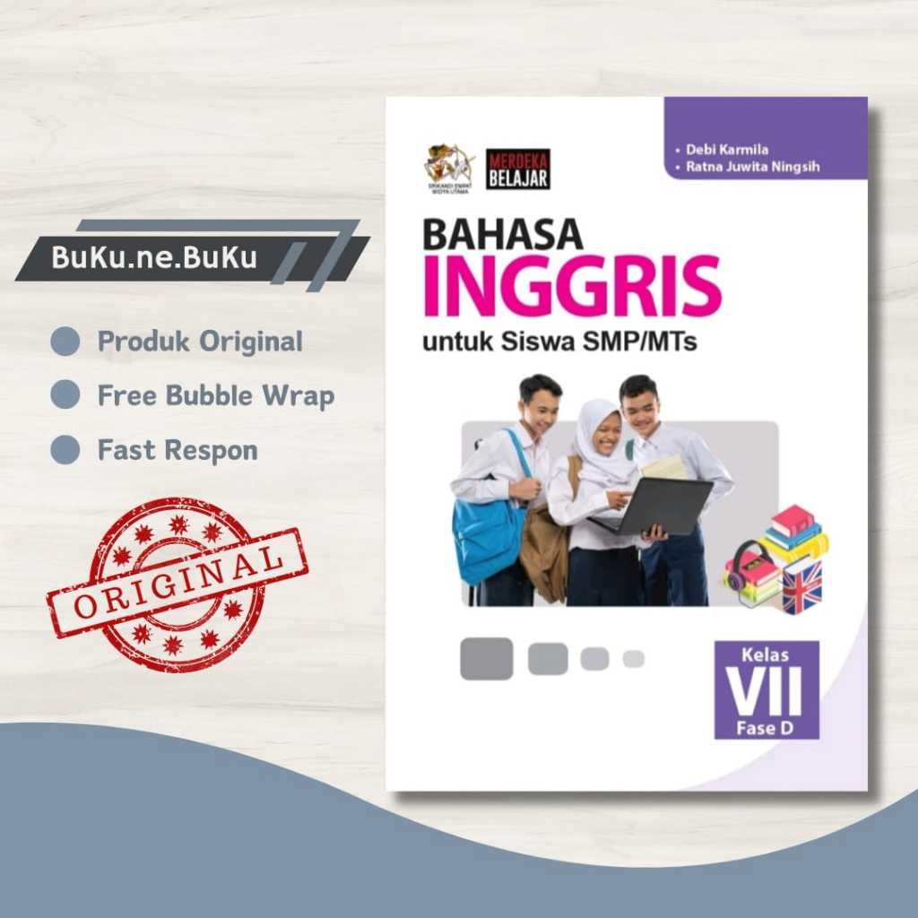 English BOOK FOR CLASS VII PHASE D SMP/MTs STUDENTS | Shopee Malaysia