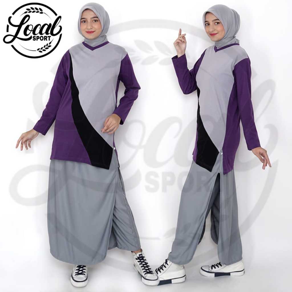 Muslimah WOMEN'S TUNIC SPORTS SET WITH PANTS SKIRT / WOMEN'S TUNIC ...