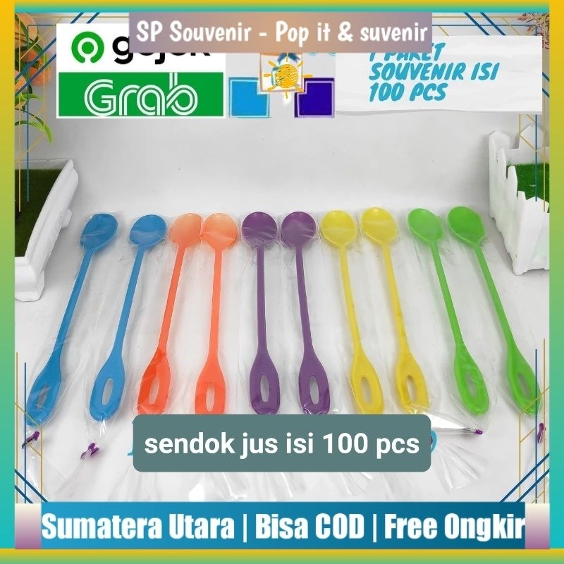 100 pcs Plastic Juice Spoon Souvenirs + Greeting Cards | Birthday and ...