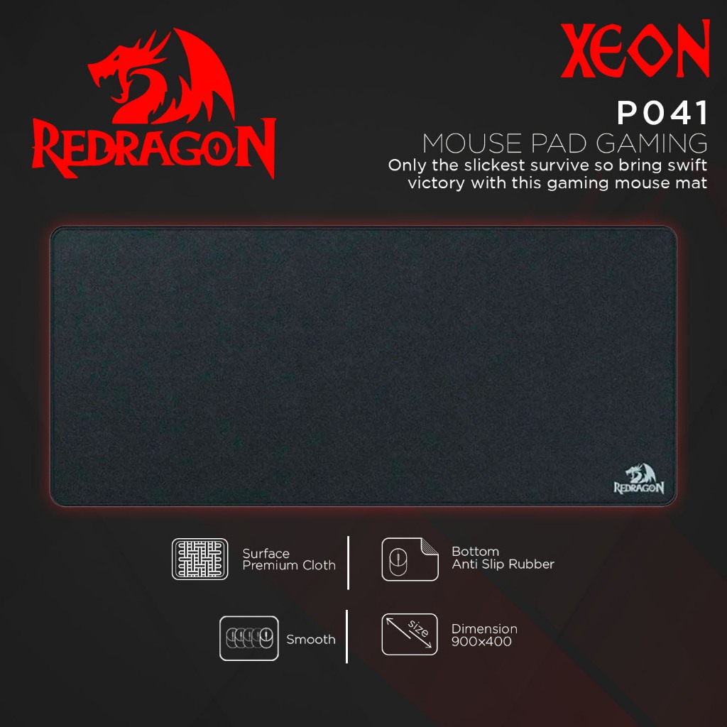 Redragon Gaming Mousepad Mat 90x40 XEON - P041 | Shopee Malaysia
