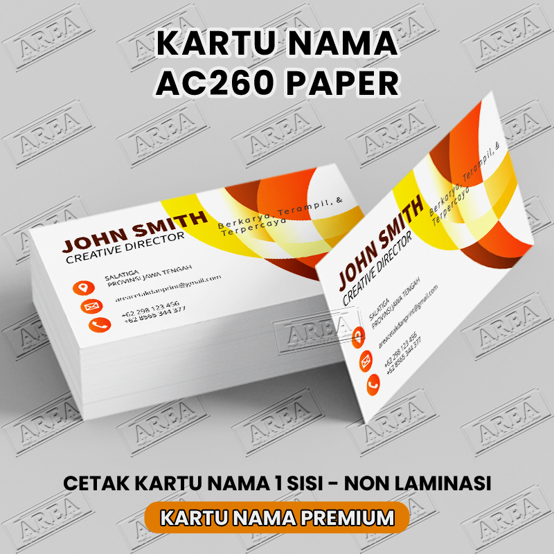 Print 1-sided Custom Unit Name Card AC260+Without Scratch/Lamination ...