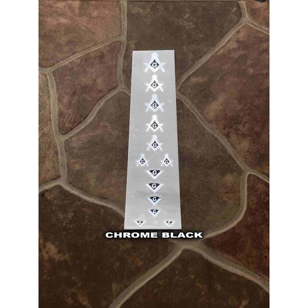 Masonic Squares & Compasses Tom Delonge Inlay Sticker Fingerboard ...