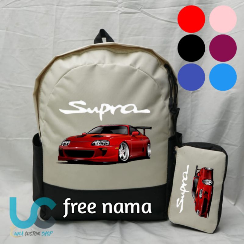 Custom Kindergarten/Primary School Children's Backpack with Supra Car ...