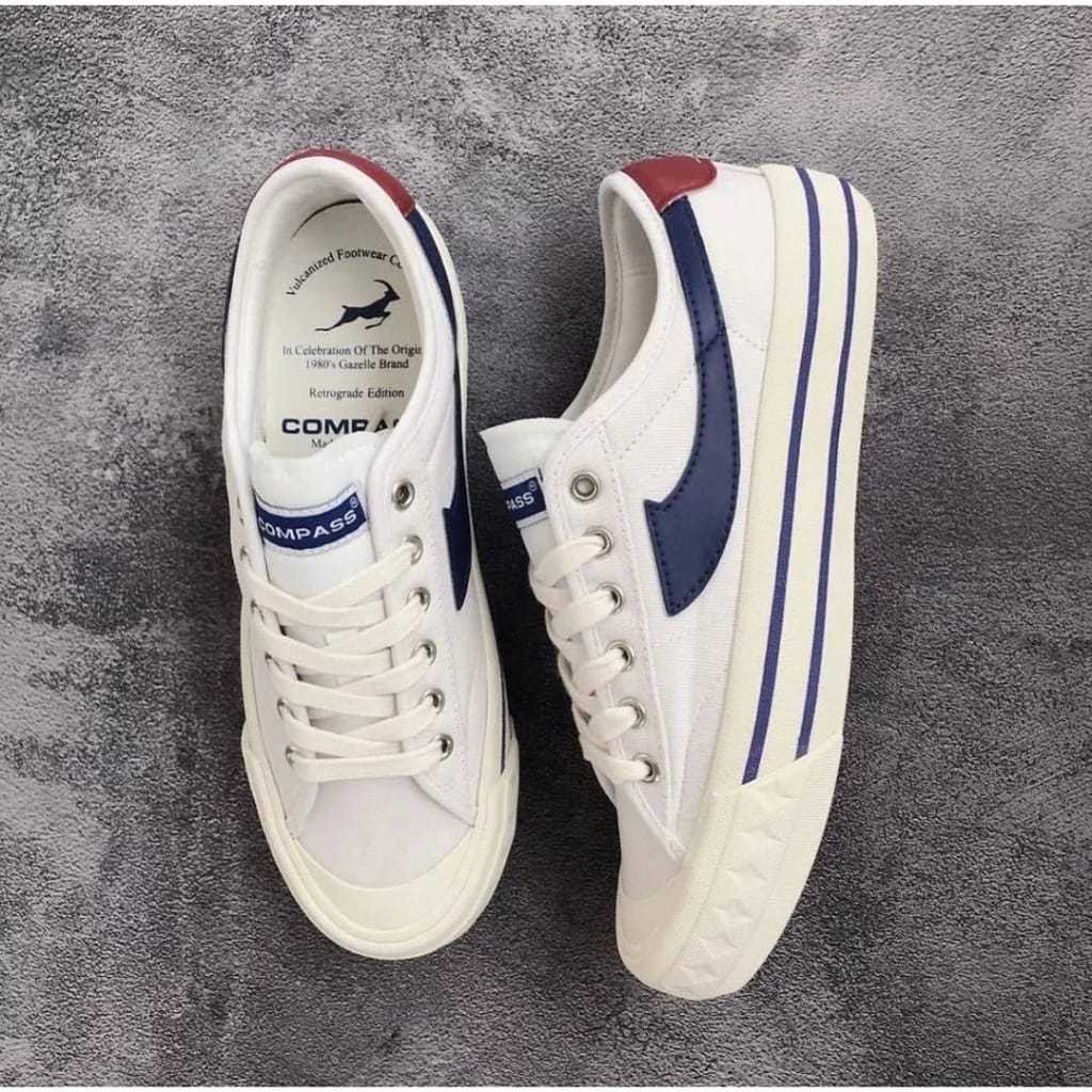 Compass Retrograde White Blue Shoes/Coolest Shoes//// School Shoes ...