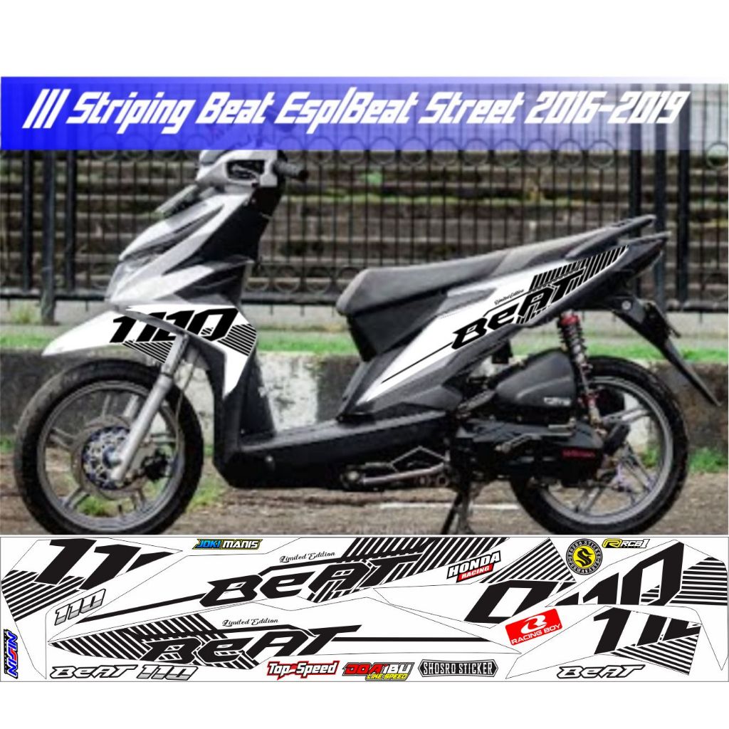 Striping honda beat new esp beat street 2016/2019 simple Elegant simple ...