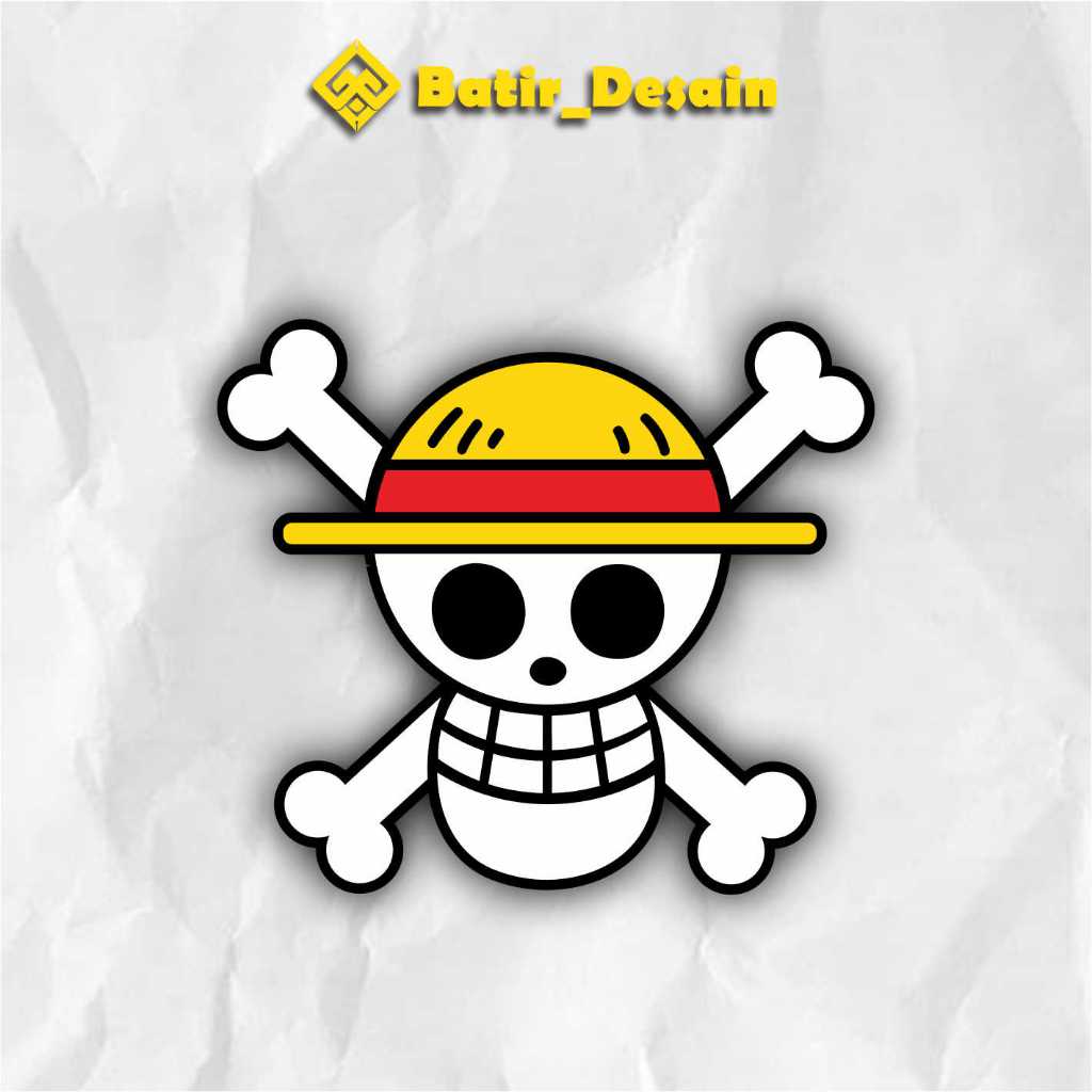 Sticker Sticker Anime Logo One Piece Sticker case Hp & laptop Size 7cm ...