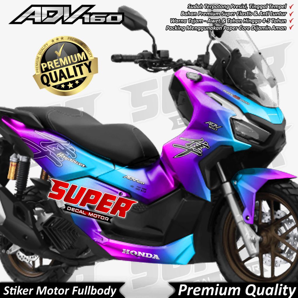New Sticker Decal ADV 160 New Full Body Cool Chameleon Color Variations ...