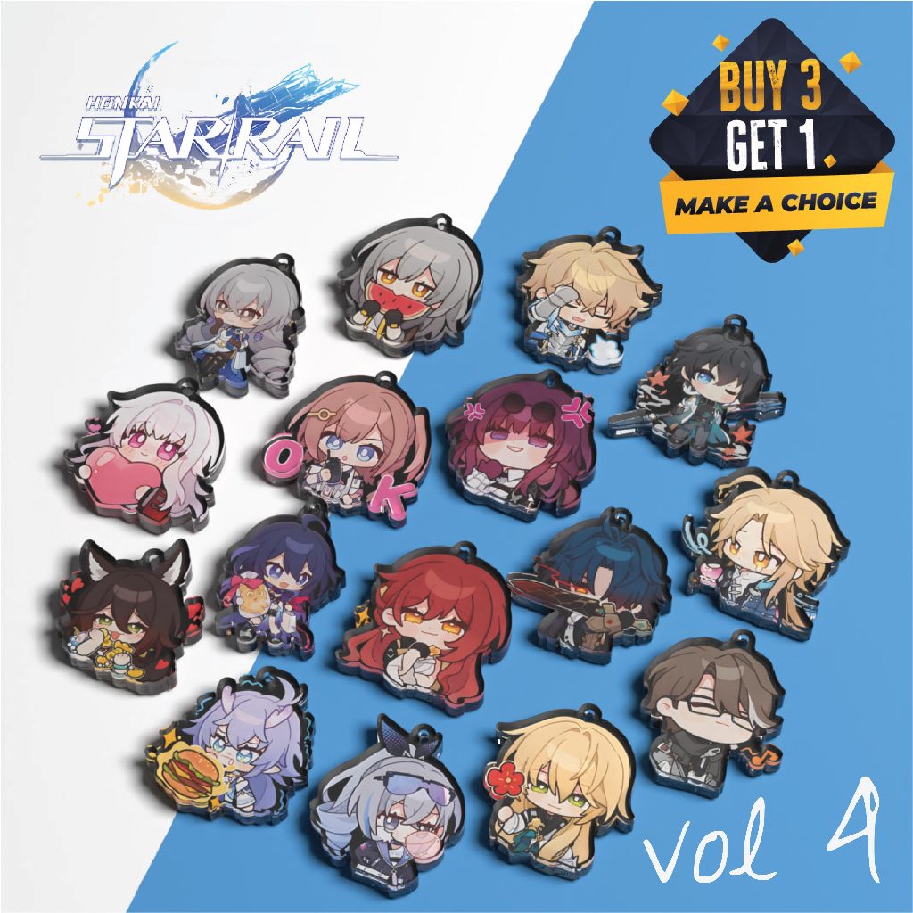GANTUNGAN Burjois Honkai Star Rail VOL 4 Keychain | Acrylic Keychain ...