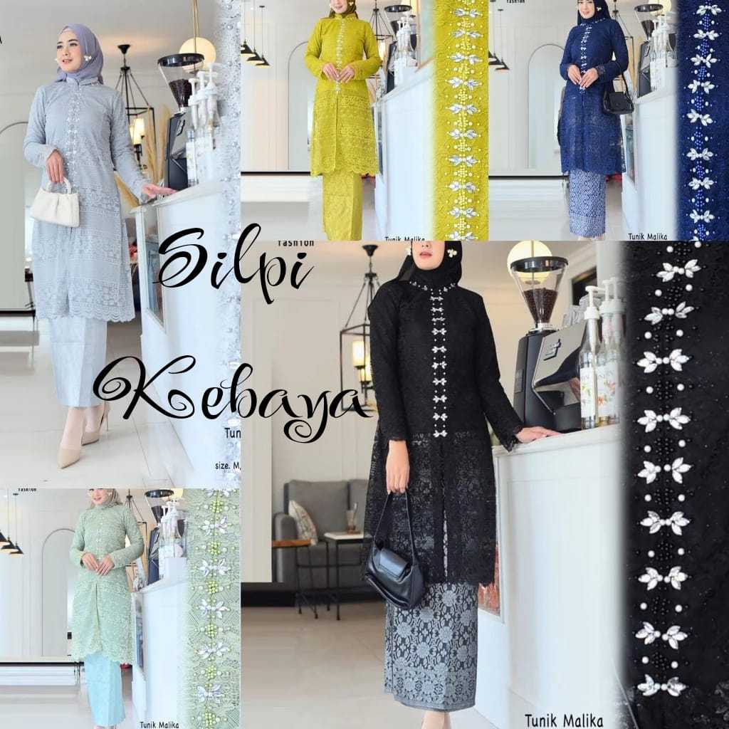 Latest Brocade Tunic Tunic BY SILPI/MODERN FULL Sequin Brocade KEBAYA ...