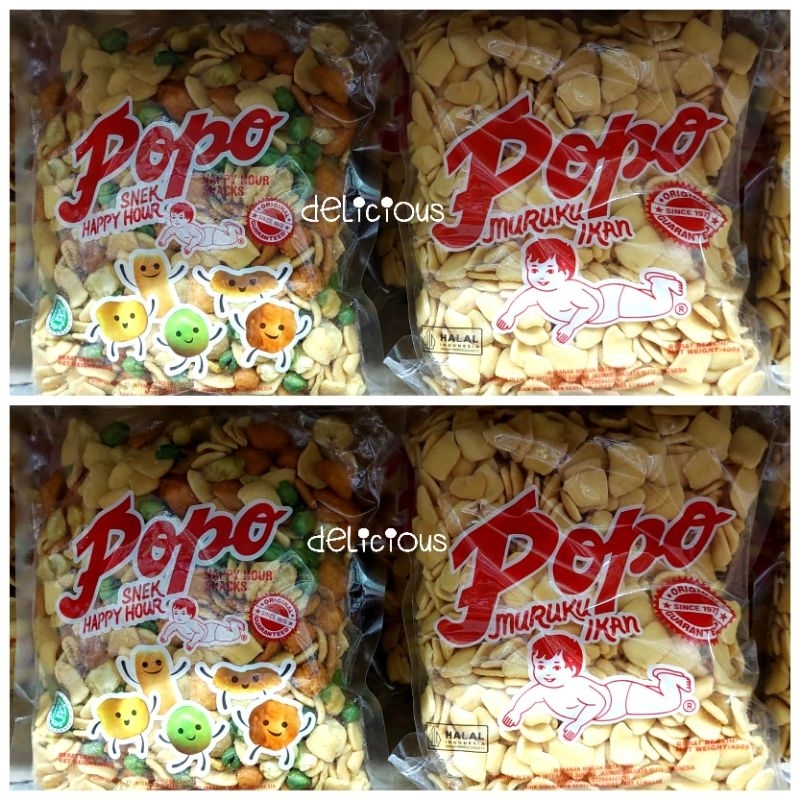 Popo Muruku 400g Original Popo Hour Premium halal Malaysian fish snack ...