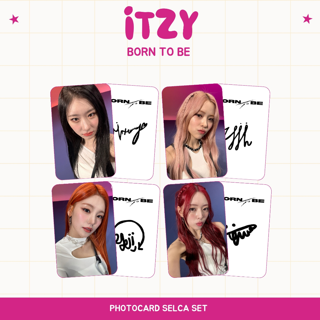 Itzy SELCA BORN TO BE 2SISI PHOTOCARD (CONTENTS OF 5 PCS + LAMINATED 2 ...