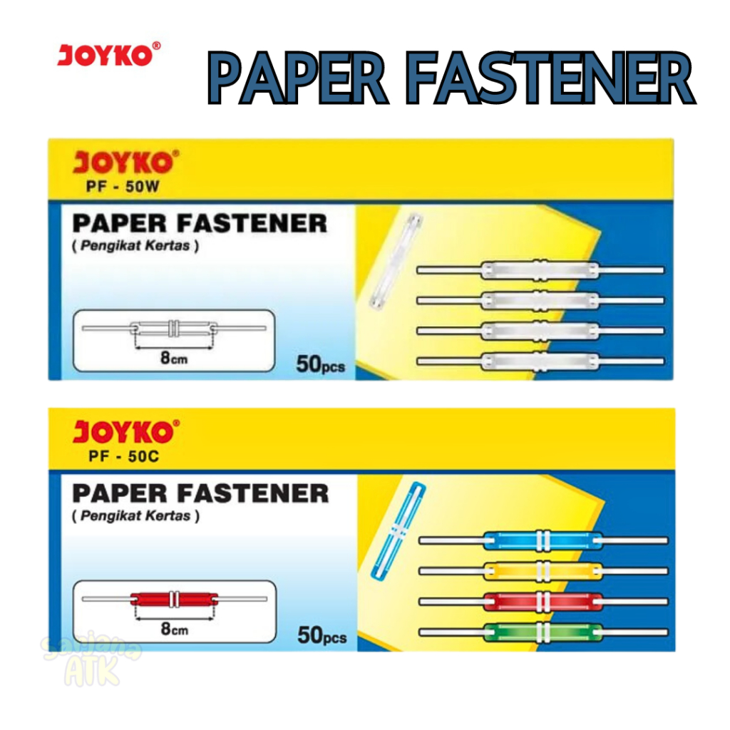 PUTIH Paper Fastener / Acco Color and White (50 pcs) | Shopee Malaysia