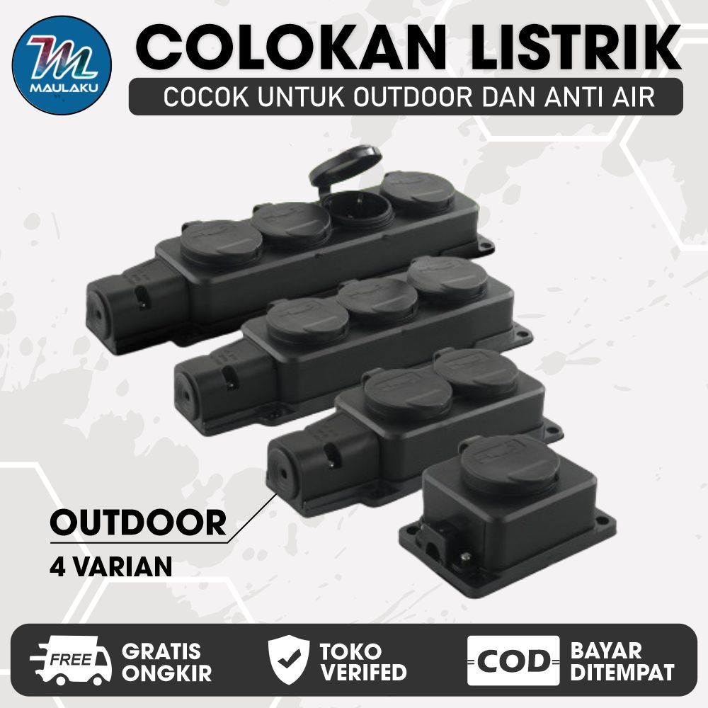 Outdoor Electrical Plug Socket IP54 16A 250V EU 2-socket Waterproof ...