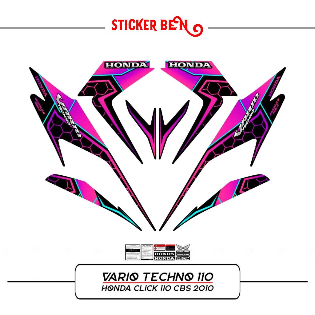 Striping VARIO TECHNO 110/54/STICKER VARIO/STICKER/VARIO/110/TECHNO ...