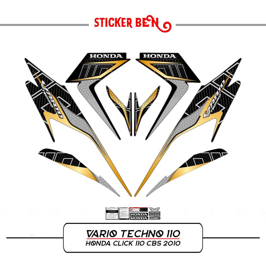Striping VARIO TECHNO 110/59/STICKER VARIO/STICKER/VARIO/110/TECHNO ...