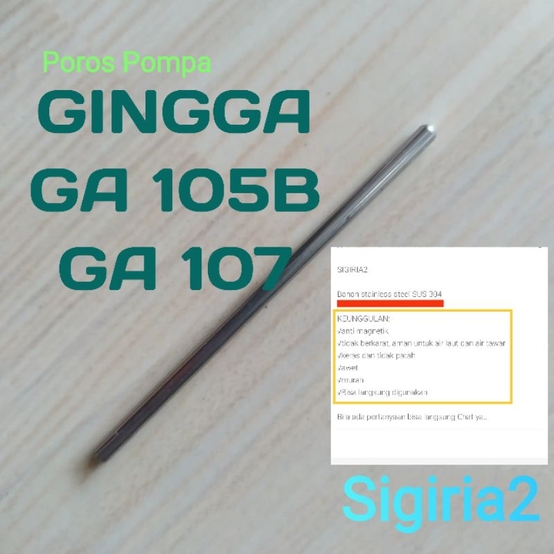 POROS AS Gingga Pump GA 105B, 106, 107 Hydroponic aquarium pond ...