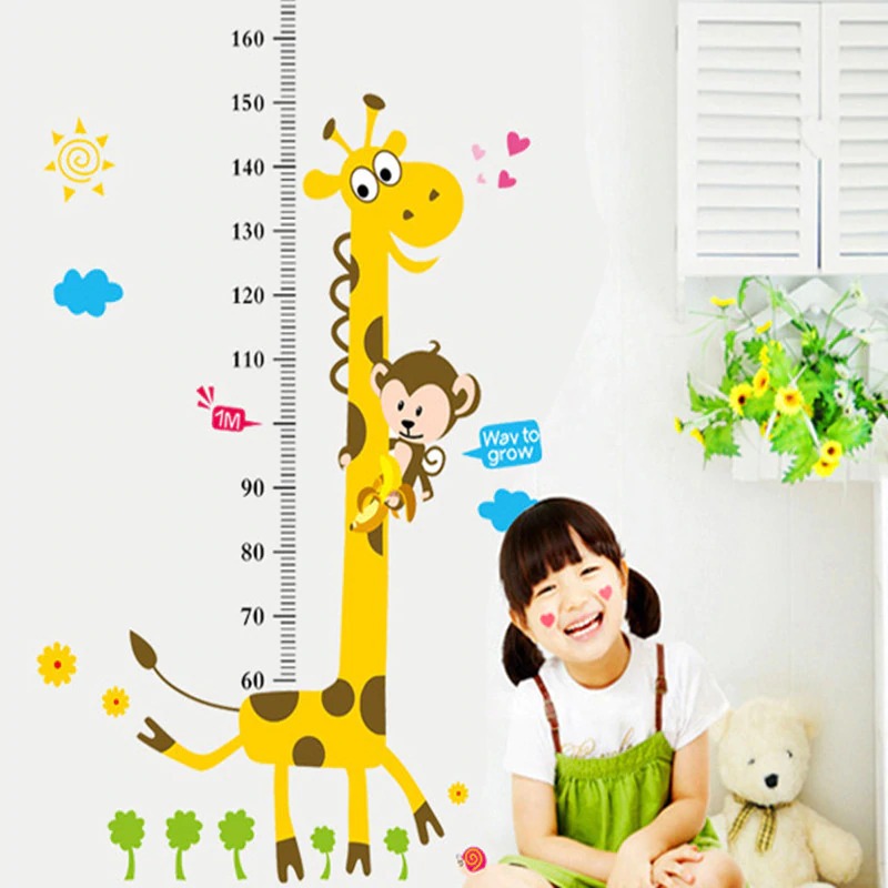 Large WALL STICKER HEIGHT MEASURING CHILDREN ADULTS MEASURING TOOLS ...