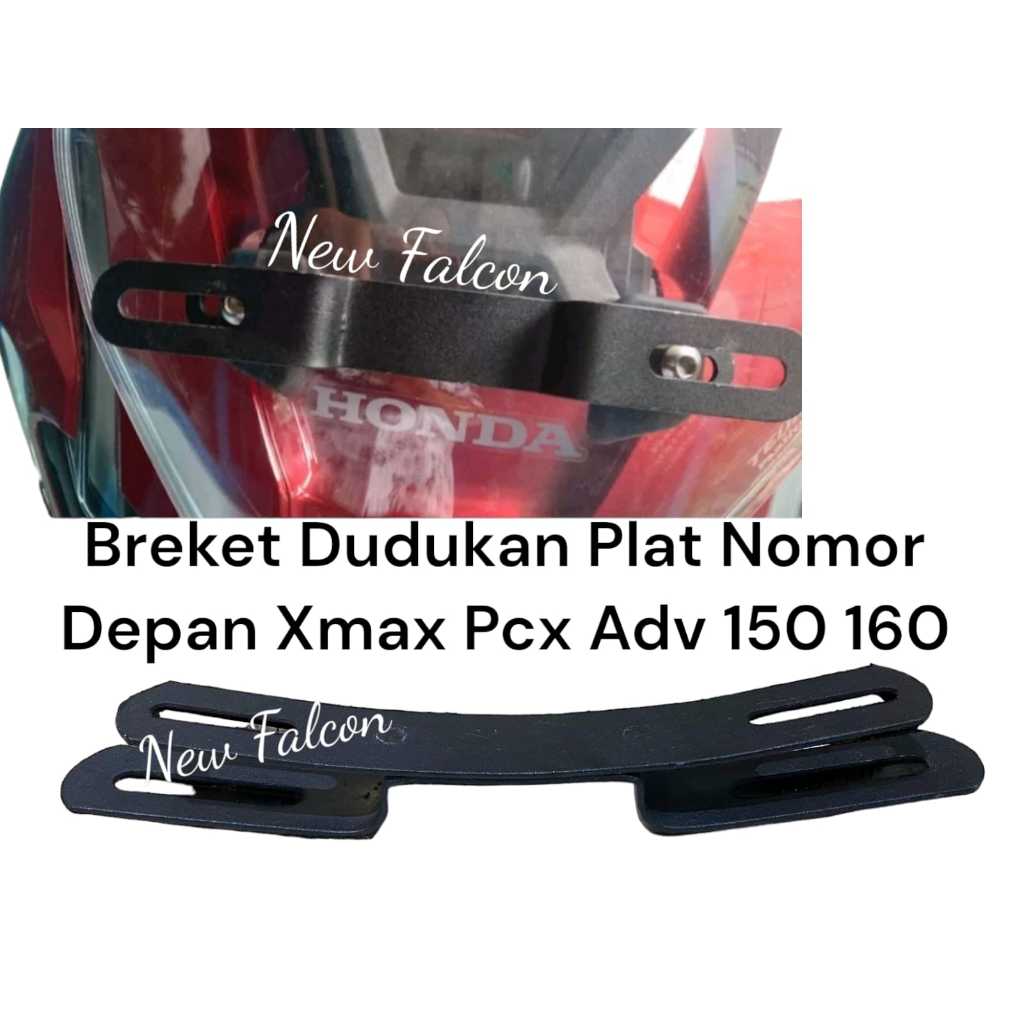 Honda Pcx ADV 150 160 Xmax License Plate Mount Bracket Front Visor Anti ...
