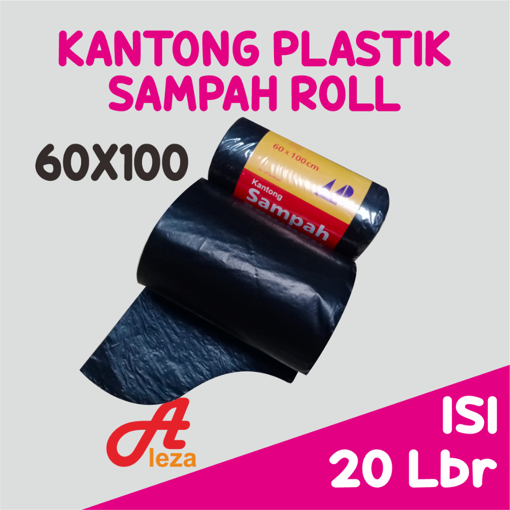 Plastic trash roll 60x100/plastic trash bag 60x100 | Shopee Malaysia