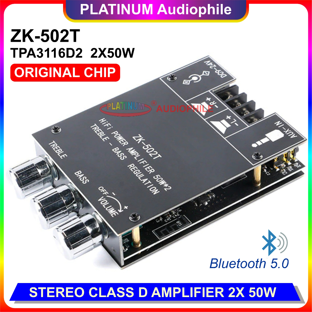 Tpa3116 Amplifier Class D Bluetooth 5.0 Hifi Stereo Class D Amplifier ...