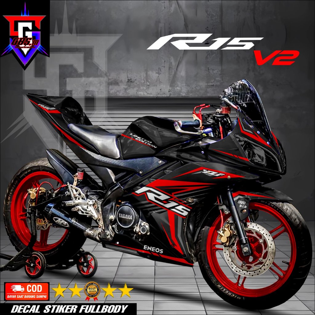 Decal Sticker Motorcycle R15v2 Fullbody Modified Stuker R15v2 Fullbody ...