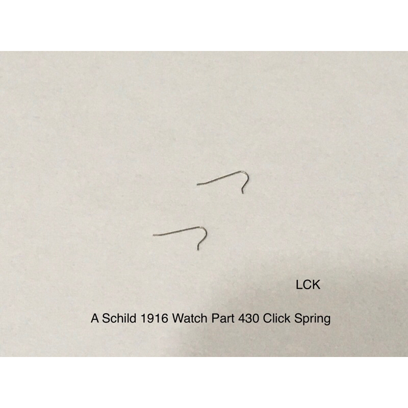 MESIN A Schild 1916 Watch Part 430 Click Spring / A Schild for Watch ...