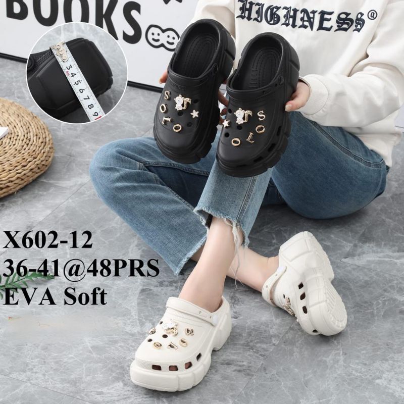 Gamaliel - Gold Letter Rabbit Baim Wedges Jibbitz Sandals Height 7-8 cm ...