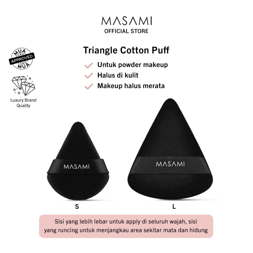 Masami Triangle Puff / Ultra Triangle Puff / Slim Triangle Puff / Loose ...