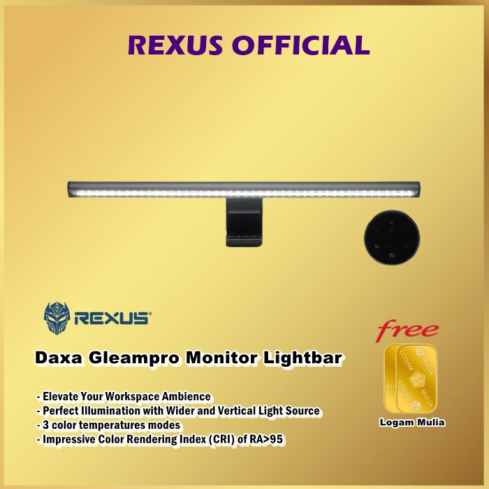 Rexus Daxa Gleampro Monitor Lightbar Gleam Pro Monitor Light | Shopee ...