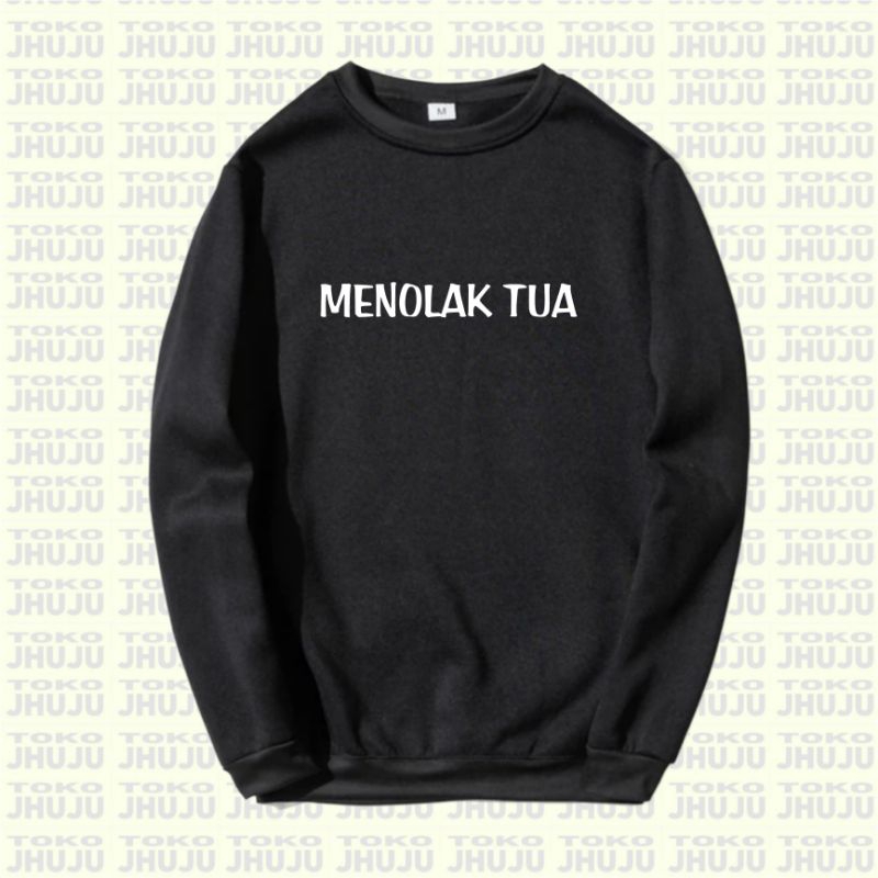 Screen Printed Sweater Quotes Rejects Older | Shopee Malaysia
