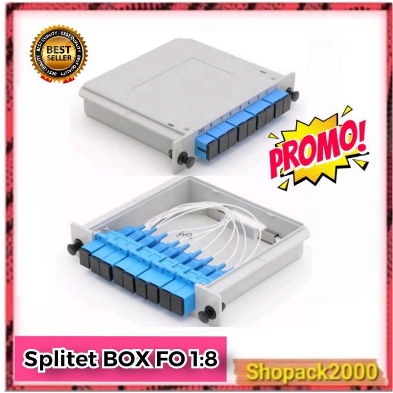 Passive Spliter PLC BOX FO 1:8 Fiber Optic FTTH SC UPC Passive Spliter ...