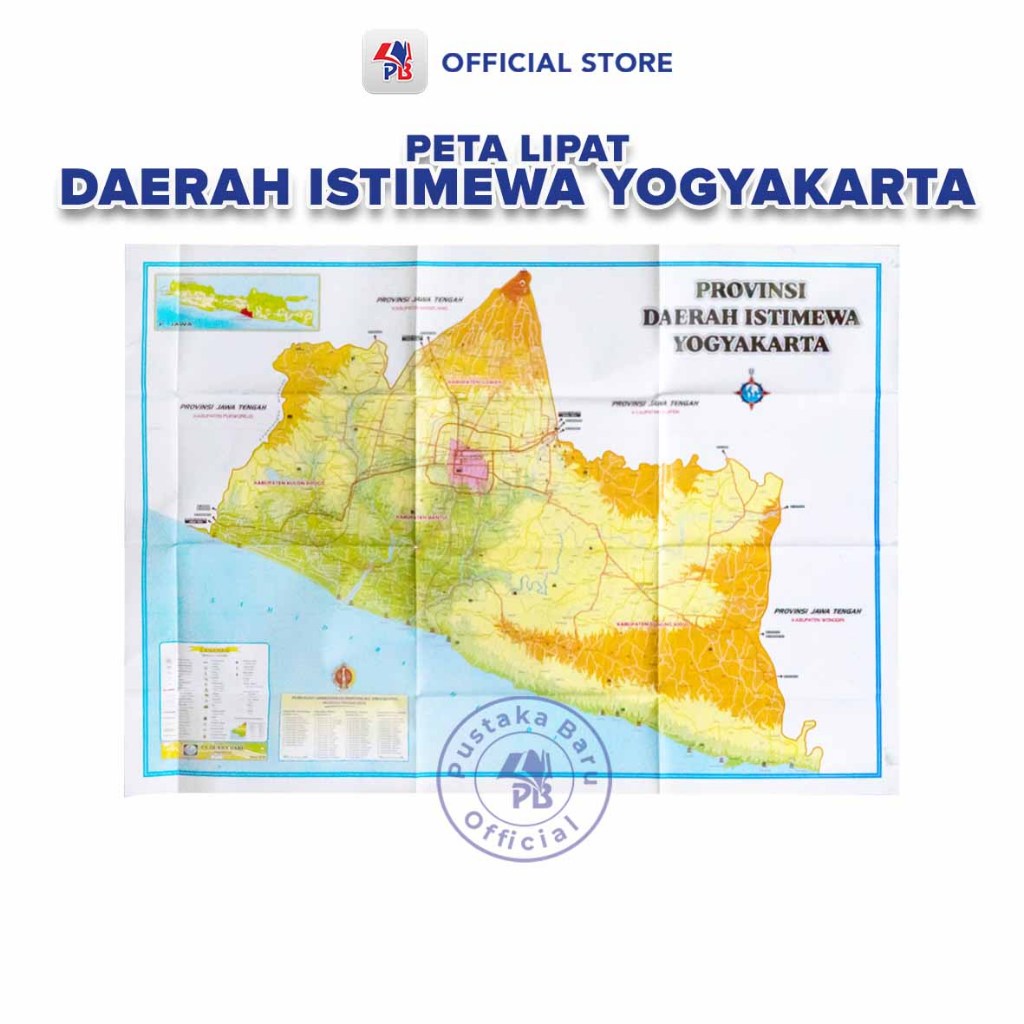 Yogyakarta Special Regional Province City Map/DIY Province Sheet ...