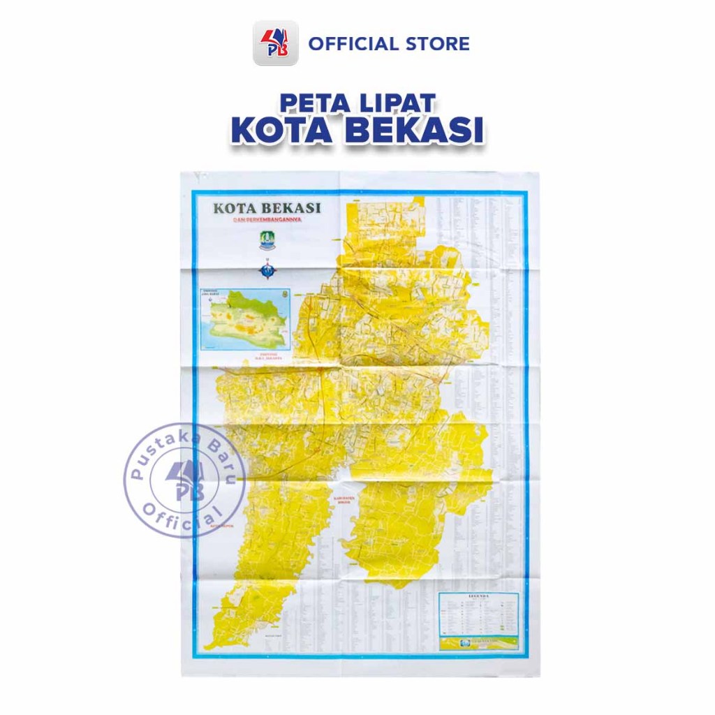 Bekasi City Map/Bekasi City Sheet Folding Map | Shopee Malaysia