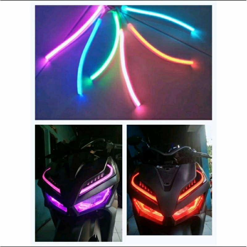 (2PCS) Flexible Eyebrow Drl Led Lights 2 Modes ( Welcome & Running ...