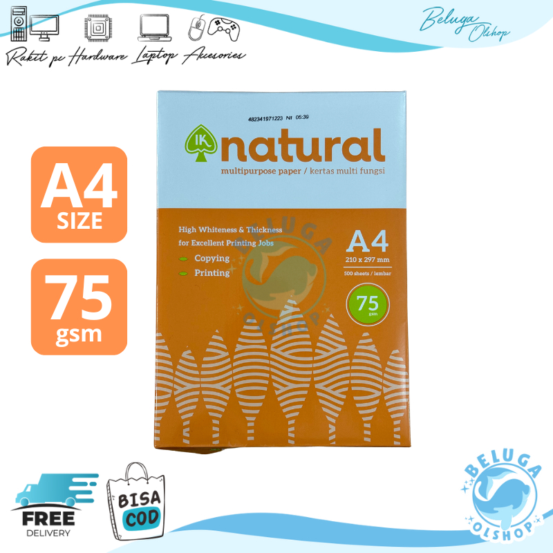 A4 75 GSM NATURAL HVS PAPER | Shopee Malaysia