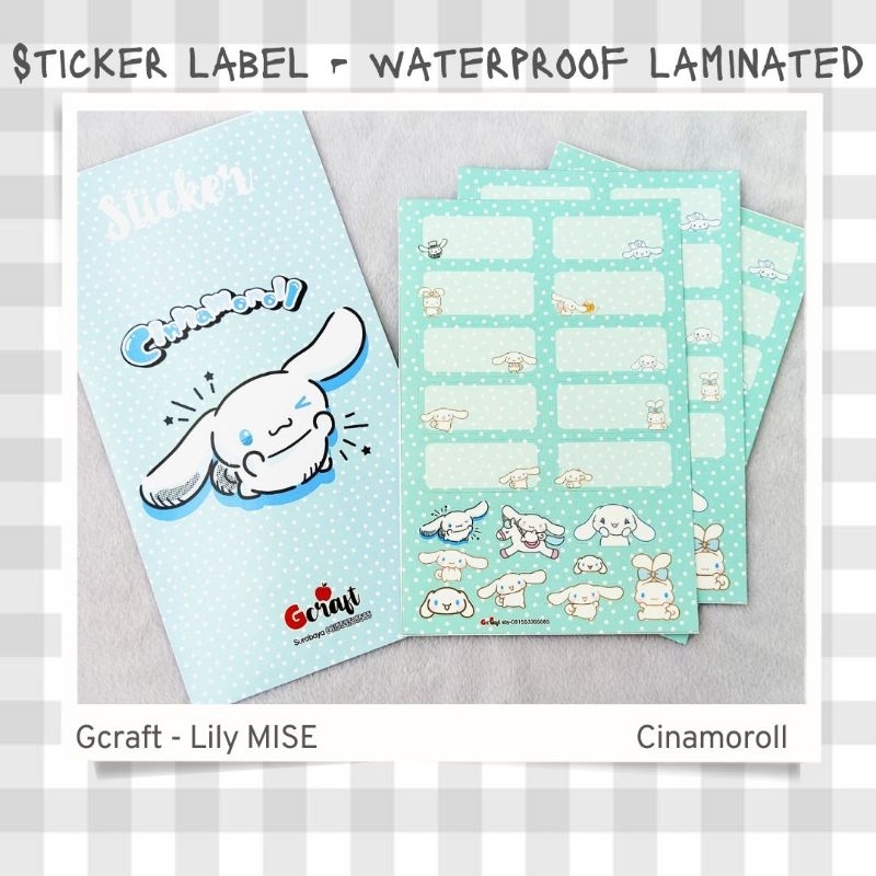 Waterproof laminated label sticker - Laminate Name label sticker ...