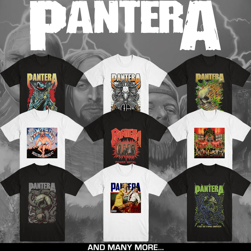 PANTERA | BAND T-SHIRT | HEAVY METAL | MERCHANDISE | Shopee Malaysia