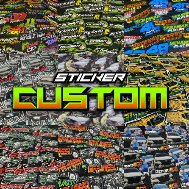 Custom stickers, name, design, free of stickers, logo, you like, you ...